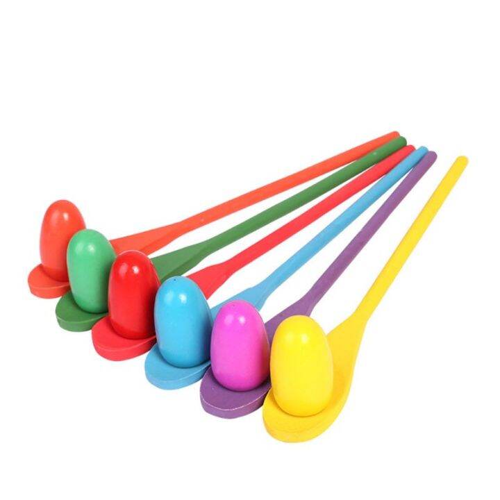 Egg and Spoon Race Game 6 Eggs and 6 Spoons (Pack of 12) Made of The ...