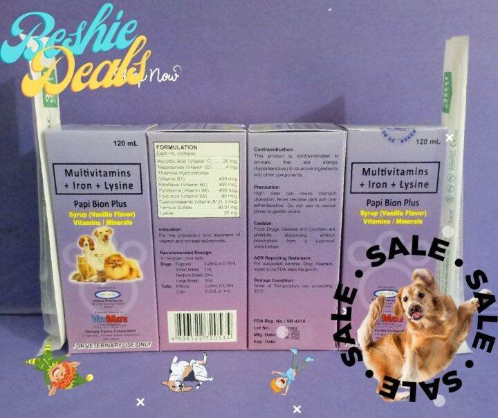 Papi Iron Plus B-Complex 120 ml with 1 FREE SYRINGE | Lazada PH