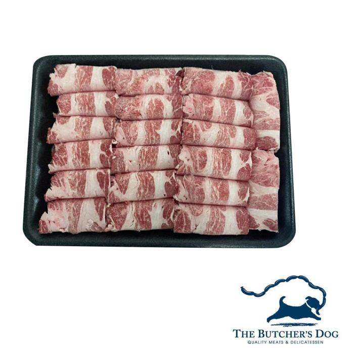 The Butcher's Dog Iberico Pork Collar Rolled Shabu Shabu - Frozen ...