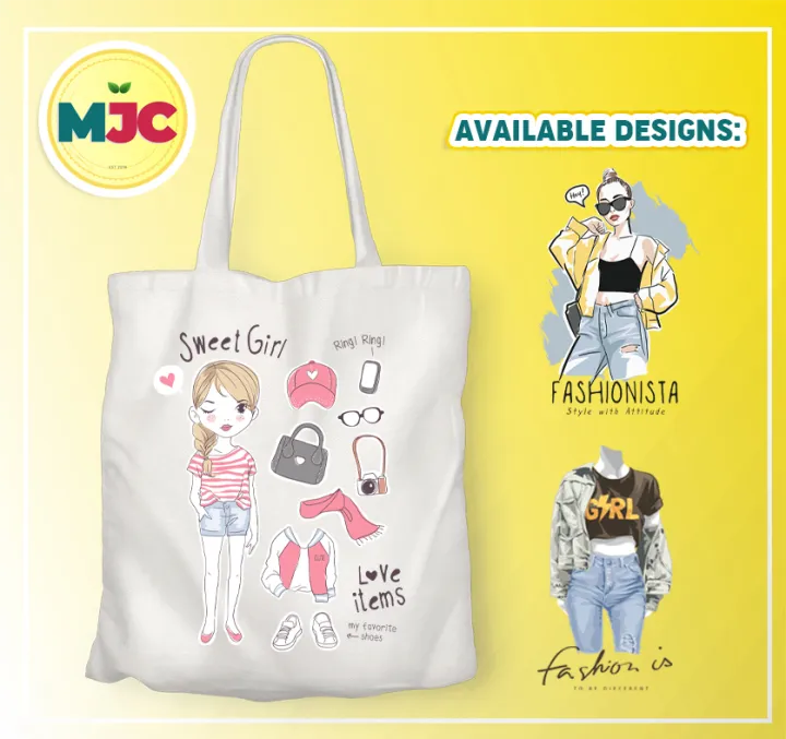 MJC Onshop Cute Designs for Eco / Tote Bags | Lazada PH
