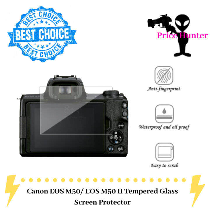 Canon EOS M50 / EOS M50II / EOS R6II / EOS R5 Tempered Glass Screen ...