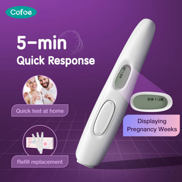 Cofoe Electric Early Pregnancy Test Kit Show Pregnancy Week Digital Ovulation Pregnant Test Pen