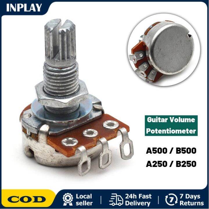 A500K B500K A250K B250K Tone Volume Musical Potentiometer Adjustable ...