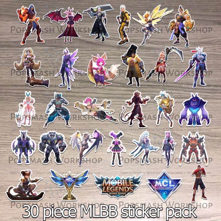 ML Mobile Legends Laminated Waterproof Vinyl 30pcs Sticker Pack | Lazada PH
