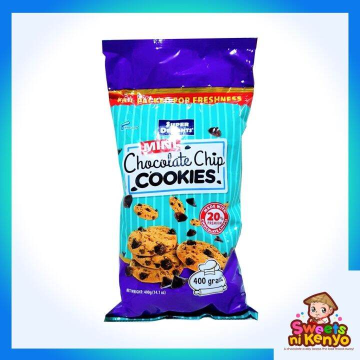 Super Delights Mini Chocolate Chip Cookies 400grams | Lazada PH
