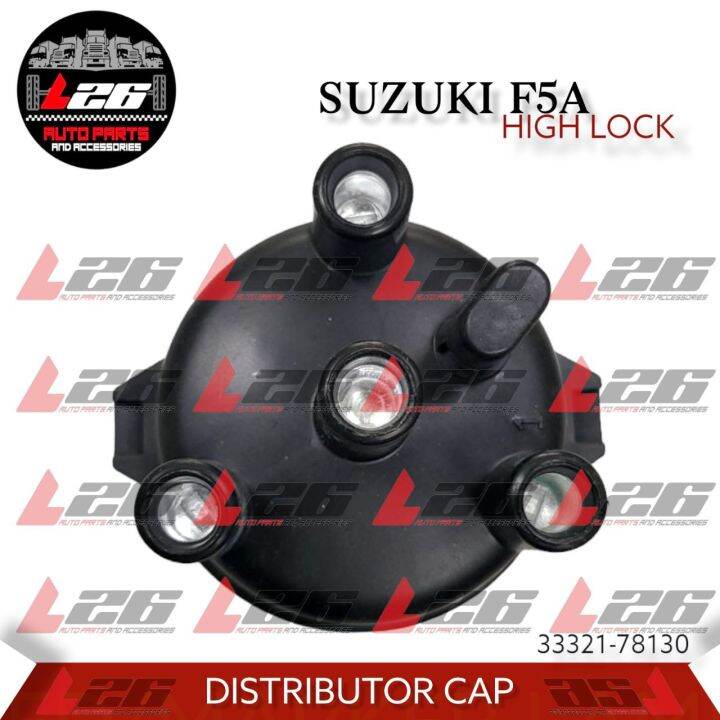 Suzuki Multicab F5A Distributor Cap High Lock DC-501 33321-78130 Black ...