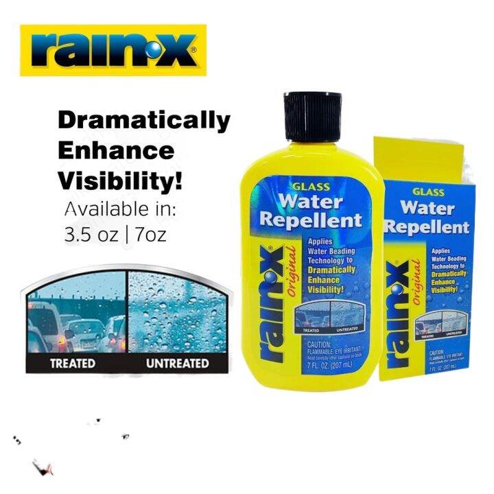 RAIN X ORIGINAL Glass Water Repellent 3.5 oz 7 SOLD PER PIECE •BUILDMATE• Car Window Lubricant ...