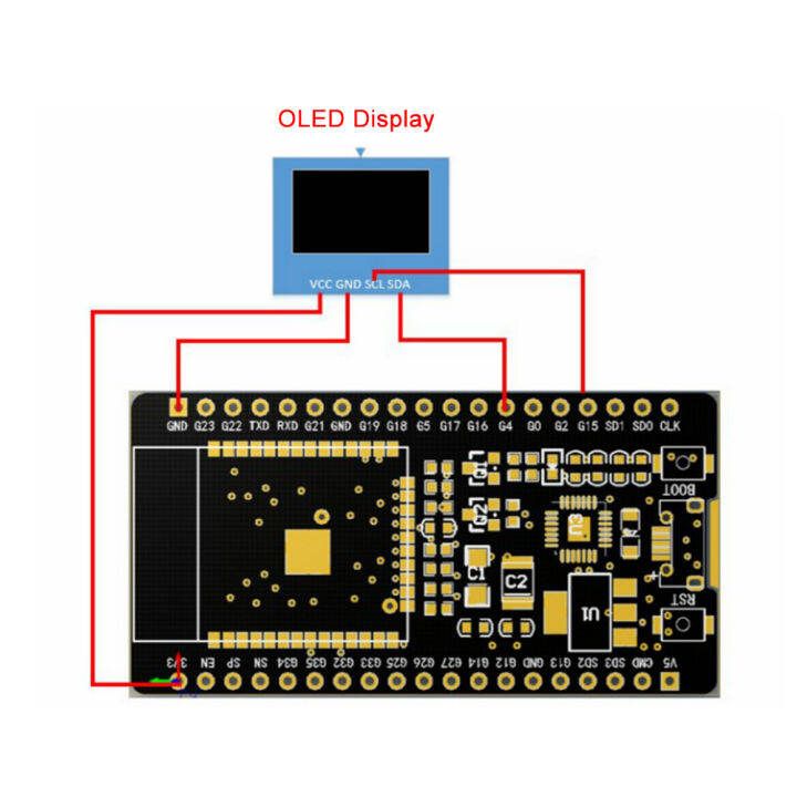 โมดูล LX6 MCU ESP32 WiFi แบบ 32 บิตพลังงานต่ำในตัว 2 โมดูล Adaptive IOT ...
