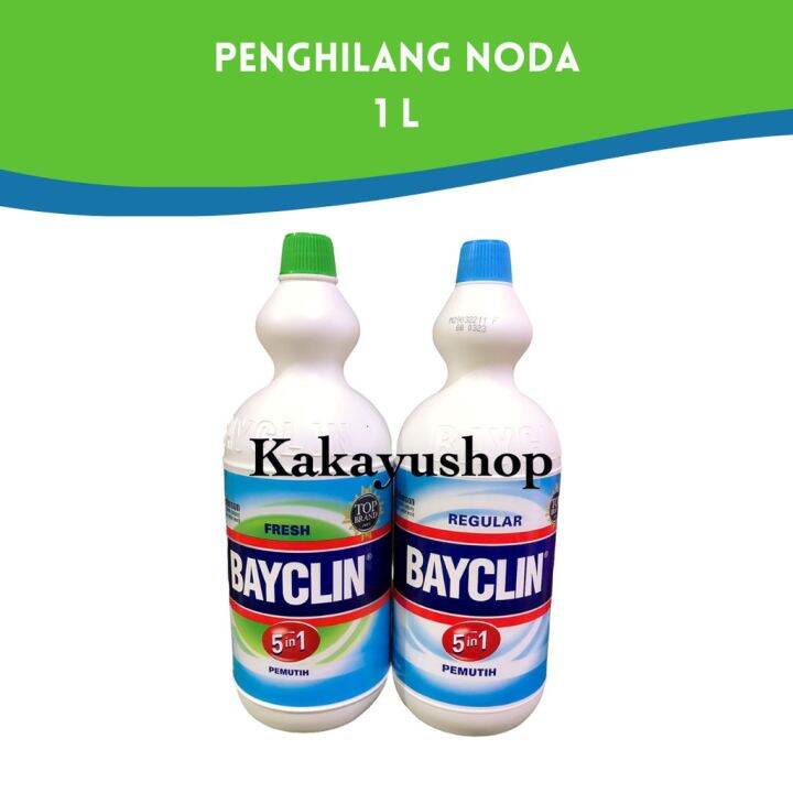 BAYCLIN 5 in 1 Regular Fresh Pemutih Pakaian Botol 1 L | Lazada Indonesia