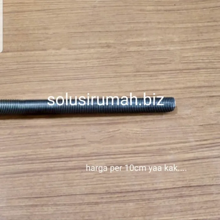 AS DRAT FULL M16 per10cm HITAM AS BAUT STUDBOLT 16MM LONG DRAT | Lazada ...