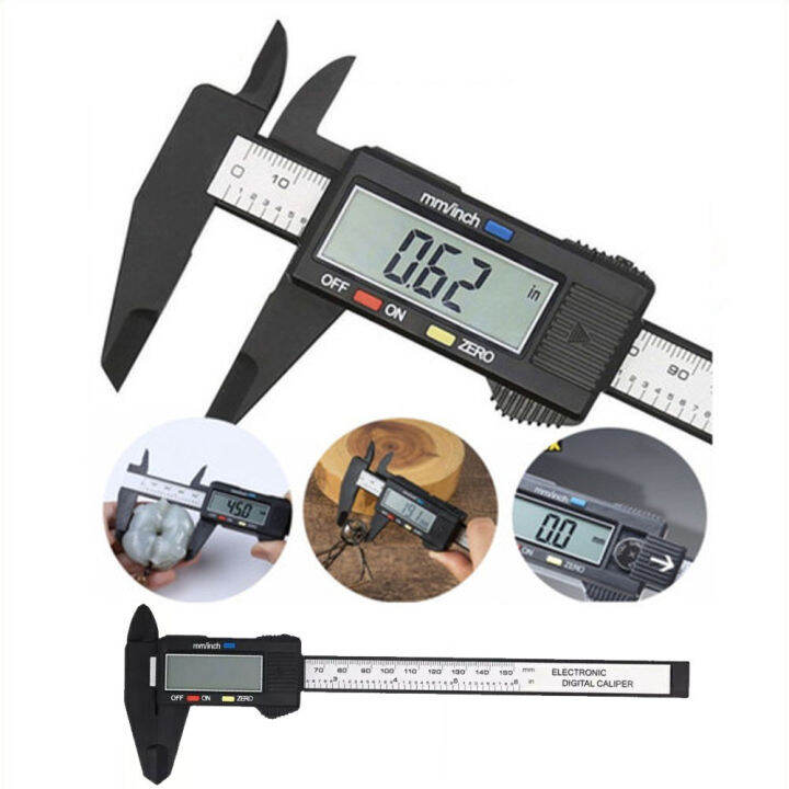 Jangka Sorong Digital Caliper Penggaris Digital Alat Ukur mm inch ...