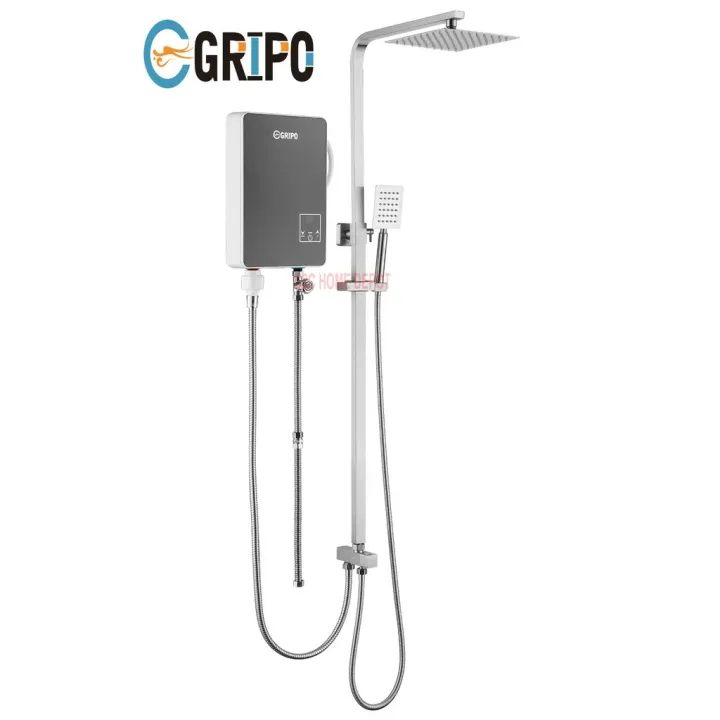 GRIPO 304 stainless SQUARE 2 way shower set compatible with heater ...