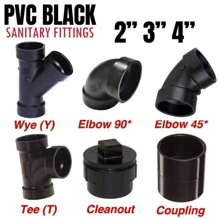PVC BLACK FITTINGS / SANITARY FITTINGS | Lazada PH