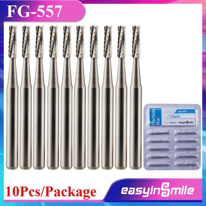 EASYINSMILE 10Pcs Dental Endodontic Surgical Carbide Burs Cross Cut ...