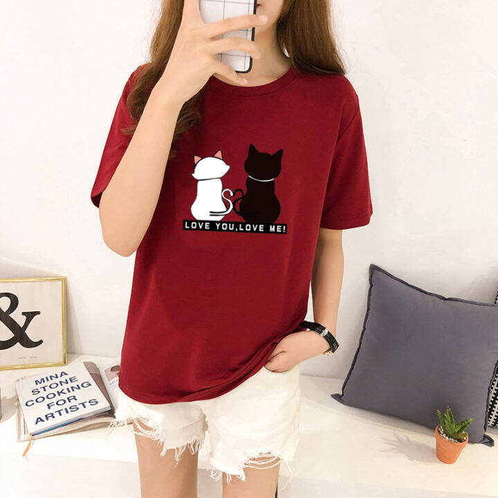 Women T Shirt Casual Short Sleeve Tshirt Female O Neck Loose Women T