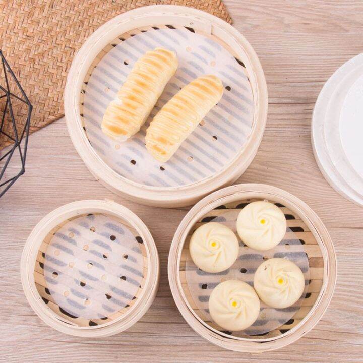 Cup Kertas Alas Dimsum Paper Kertas Dim sum Bakpao Tatakan Kukusan Anti ...