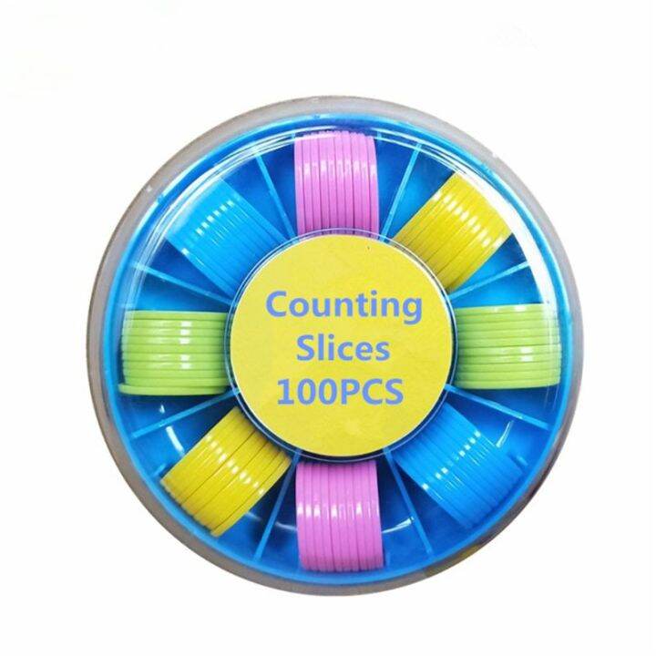 100Pcs Counters Counting Chips Plastic Markers 25 mm Mixed Colors for ...