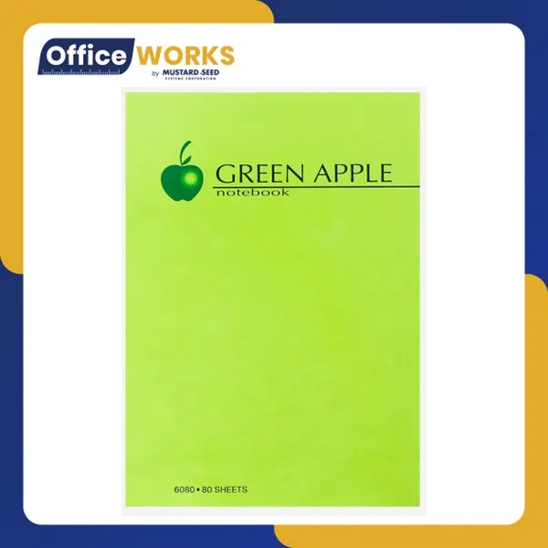 Green Apple Padded and Spiral Notebook 80 leaves | Lazada PH