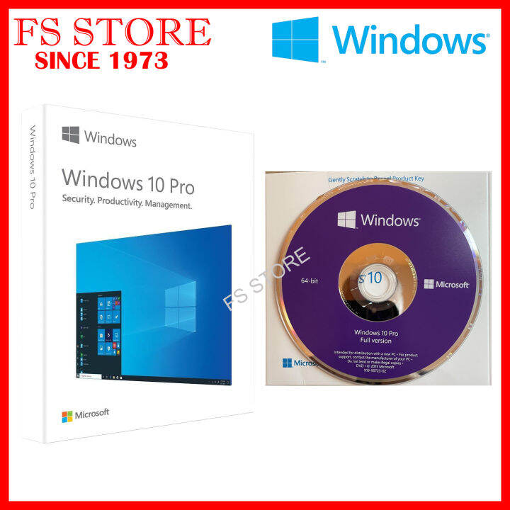 WINDOWS ORIGINAL MICROSOFT WINDOWS 10 PRO REATAIL ENGLISH 64-bit ESD ...