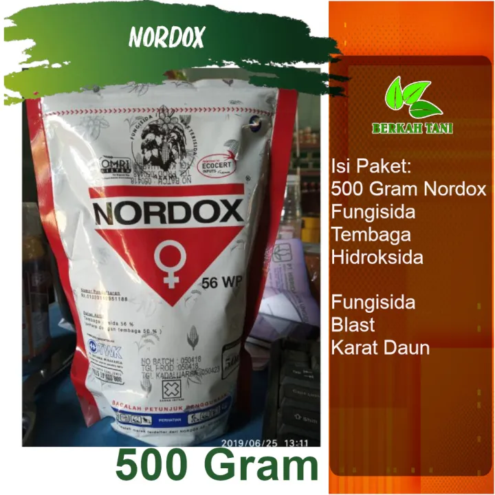 Nordox 500 Gram Bakterisida Fungisida Tembaga Hidroksida | Lazada Indonesia