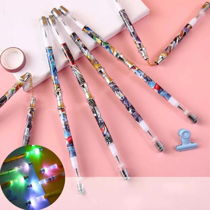 LED Foldable Nunchuck Spinning Pen /Writing Spinner Toy Pen/Anti Slip ...