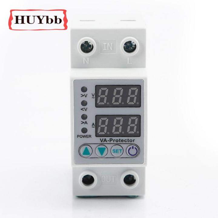 FANHAAE 40A 63A 80A Adjustable Dual Display Under Voltage Short Circuit ...