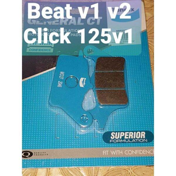 The New Bendix brake pads for honda beat CarbFI V1,V2, front ,Click 125 ...