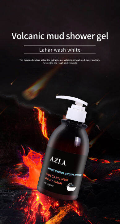 AZLA 250ml Volcanic Mud Body Wash Whitening Shower Gel Exfoliate ...