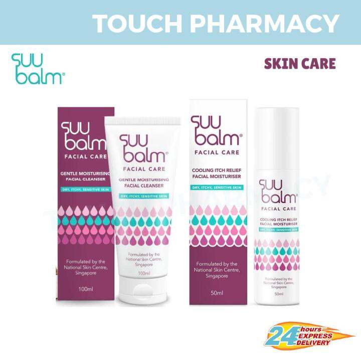 SUU BALM (SKIN) Gentle Moisturising Facial Cleanser/Cooling Itch Relief ...