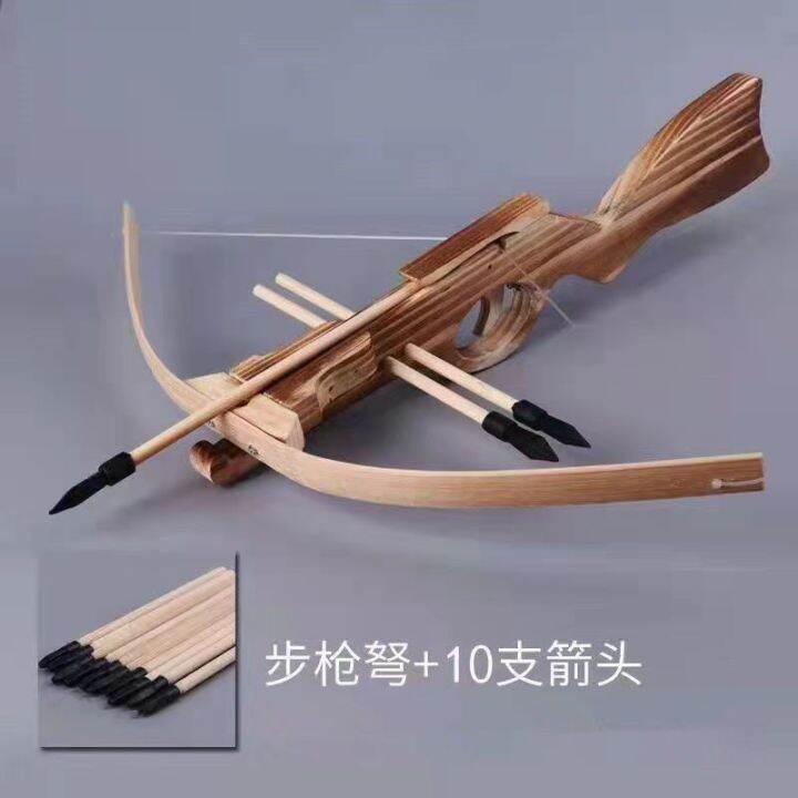 Oversized solid wood crossbow boy outdoor gift parent-child shooting ...