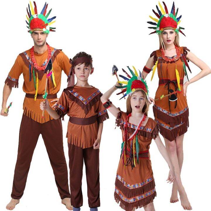 For Children and Kids Savage Hunter Clothes New Halloween Performance ...