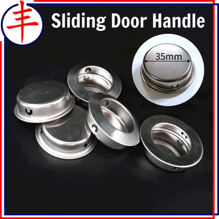 Cabinet Drawer Sliding Door Concealed Round Flush Pull Handle PEMEGANG ...