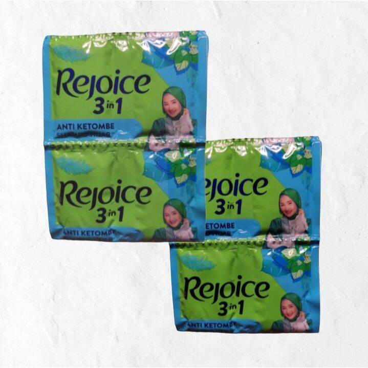 Rejoice Hijab 3in1 Shampo Sachet 10ml Twinpack ( 1 Renceng isi 12 Sachet ) | Lazada Indonesia