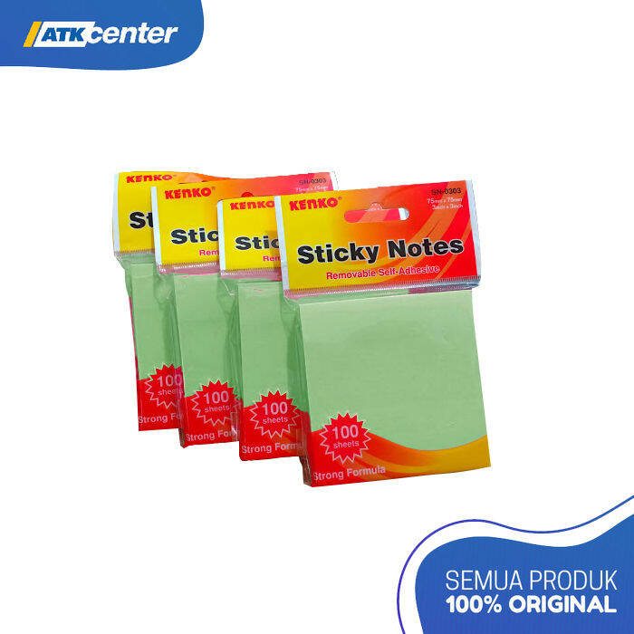 Post It / Sticky Note Kenko SN-0303 Hijau | Lazada Indonesia
