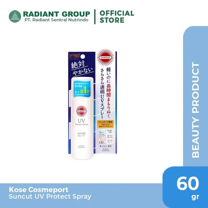Kose Cosmeport Suncut UV Protect Spray SPF 50+ PA++++ (60gr) | Lazada Indonesia
