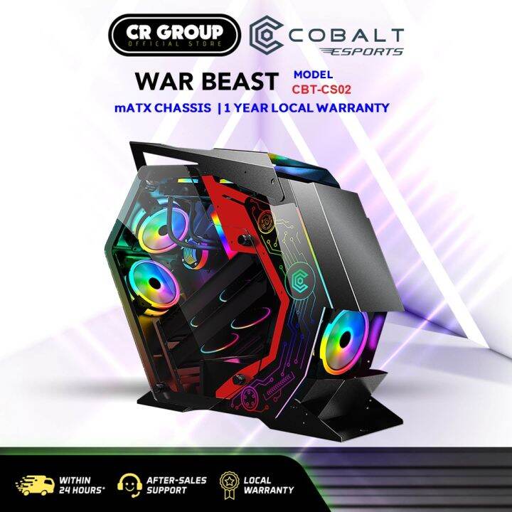 COBALT War Beast Gaming Chassis - Mid-tower ATX Case - RGB - (CBT-CS02 ...