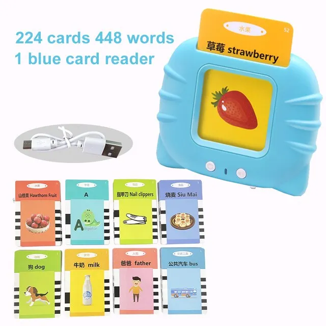 448 Words Chinese And English Proniation Early Educational Flashcards ...