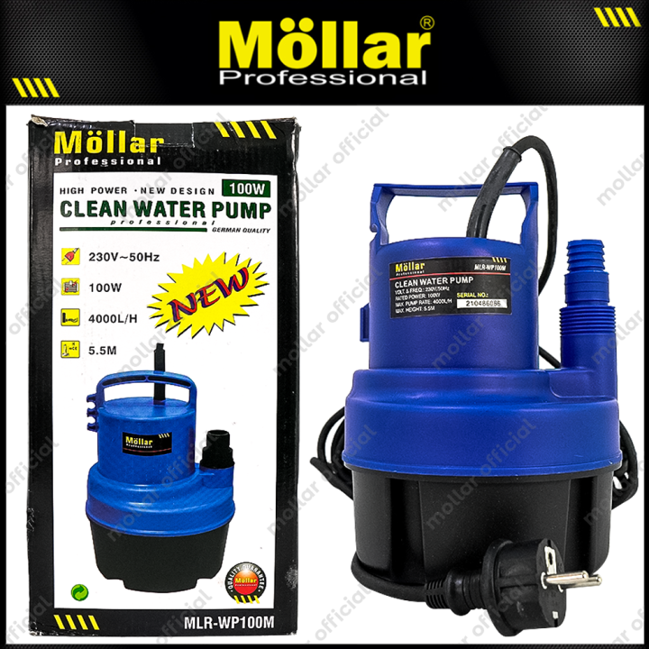 MOLLAR WP100M Mesin Pompa Celup 100 Watt Manual Sirkulasi Air Bersih | Lazada Indonesia