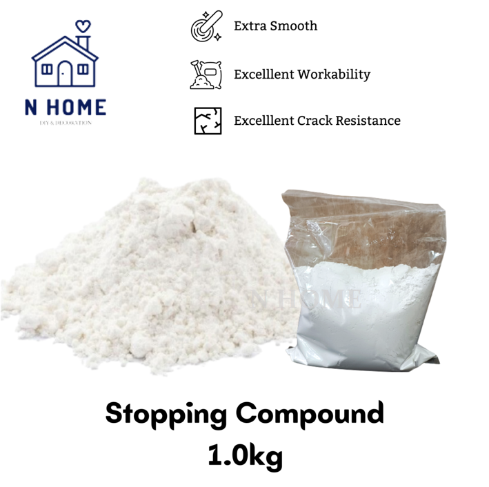 1KG Stopping Compound (Plaster Ceiling) for Bonding, Jointing, Skimming ...