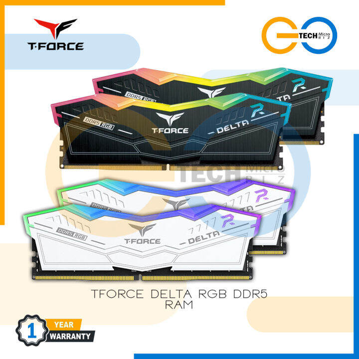 Teamgroup Tforce Delta 32GB 2x16Gb DDR5 5200Mhz / 5600Mhz RGB Ram ...