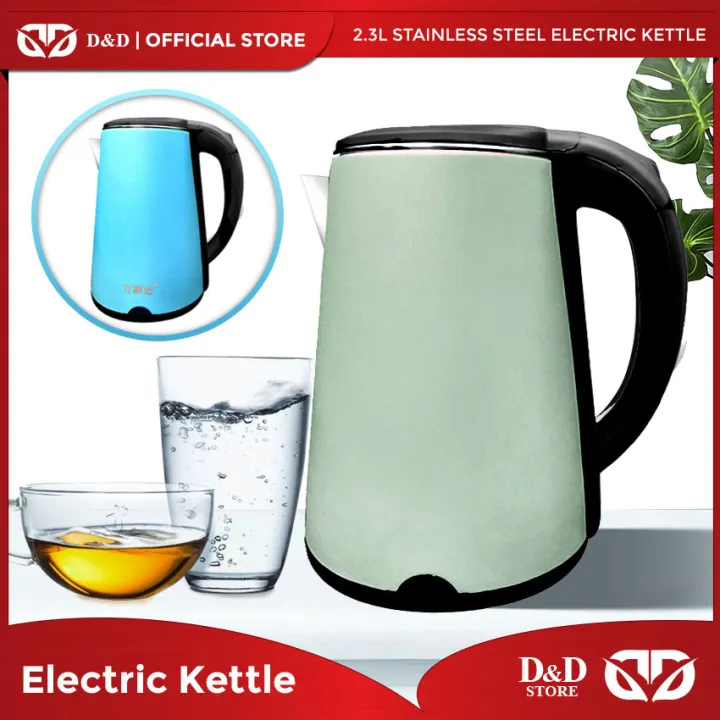 D&D | 2.3L Stainless Steel Electric Kettle Swivel Base Fast Boil ( Blue ...