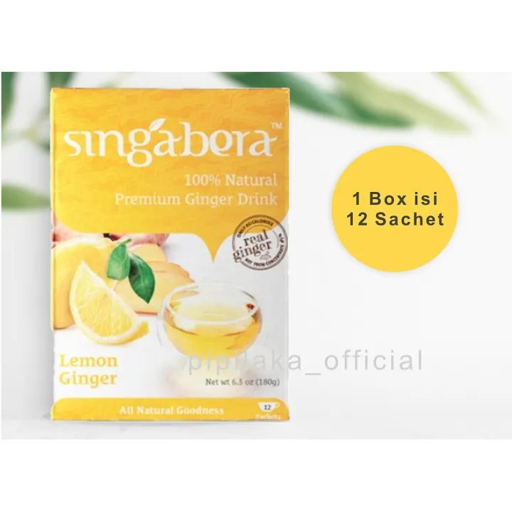 Singabera Lemon Ginger / Jahe Lemon Premium isi 12 Sachet | Lazada ...