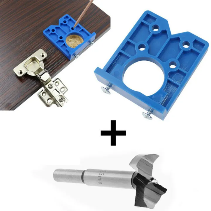 Mobiut Concealed Hinge Jig Forstner Bit Sets-35mm Hinge Hole Cutter For ...