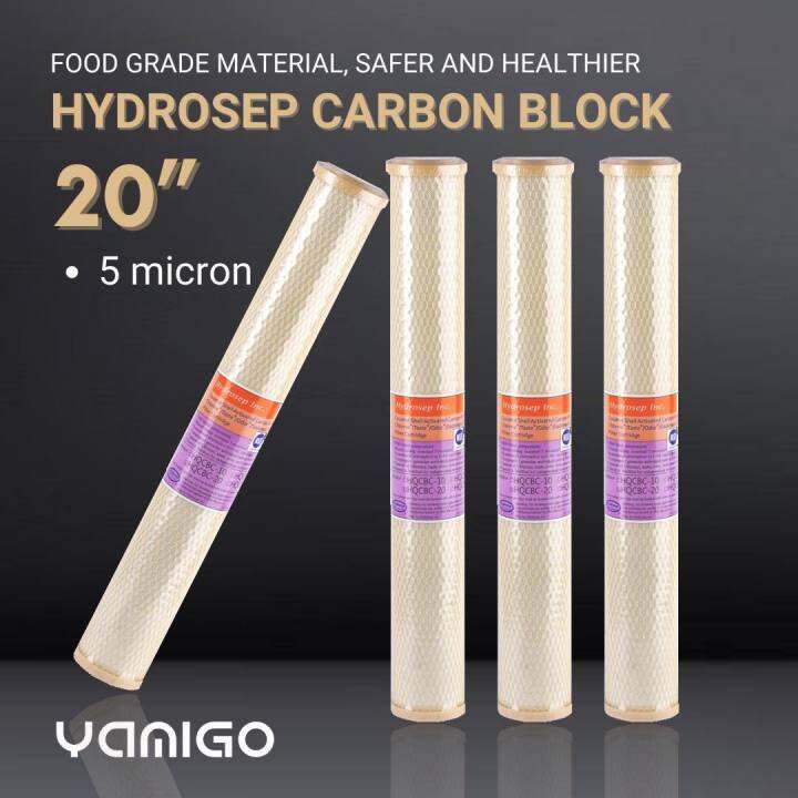 Hydrosep Coconut Activated Carbon Block Filter CTO 20SL | Lazada PH
