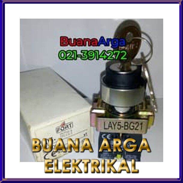 Selector Switch Type LAY5-BG21 | Contact 1 NO | Color Black | Lazada ...