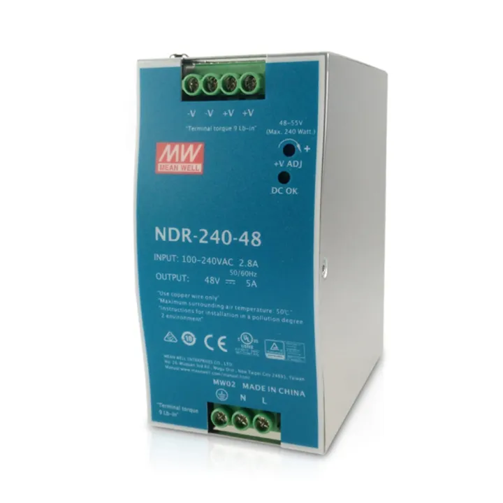 Newprodectscoming Original MEAN WELL NDR 240 48 240W 48V Industrial DIN ...