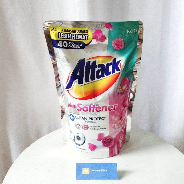 Attack Plus Softener 1200 ml Detergen Cair Liquid Detergent | Lazada ...