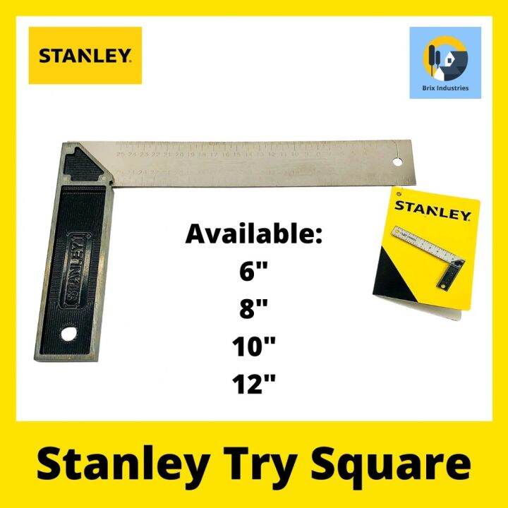 Stanley Try Square 6 8 10 12 Professional Try-Square | Lazada PH