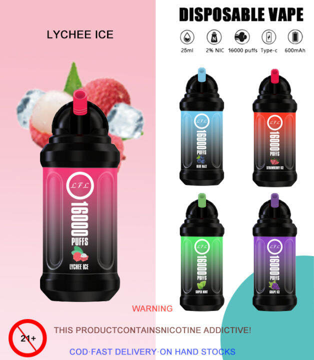 Disposable vappe LFL 16000 Puffs bar Rechargeable Vaping Smoke Set ...