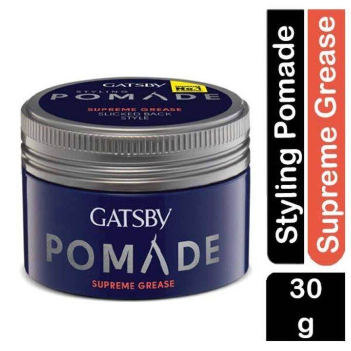 GATSBY Styling Pomade Supreme Grease Small 30g | Lazada Indonesia